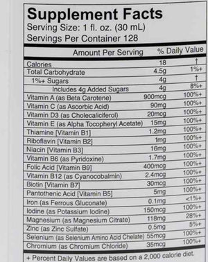 Liquid Multivitamin/Multimineral- 70 Essential Vitamins and Minerals ...